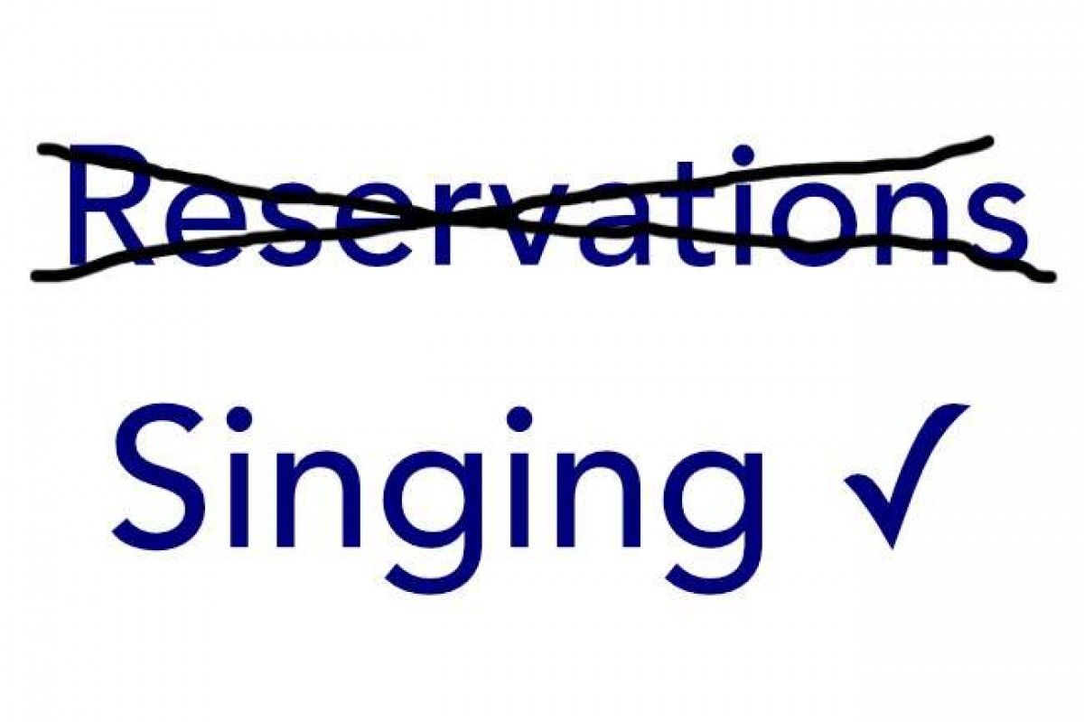 No Singing Allowed Sign